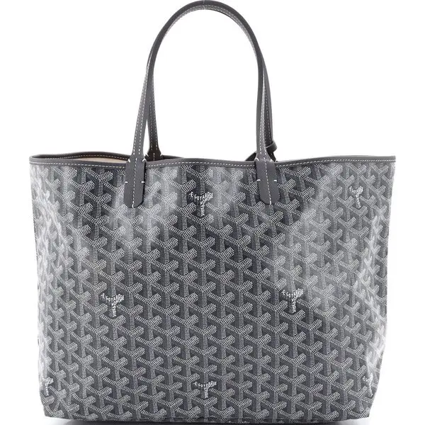 Goyard Saint Louis Tote Coated Canvas Pm - Grey