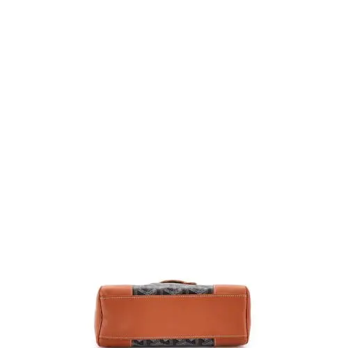 Goyard Saigon Top Handle Bag Coated Canvas With Leather Mini - Brown