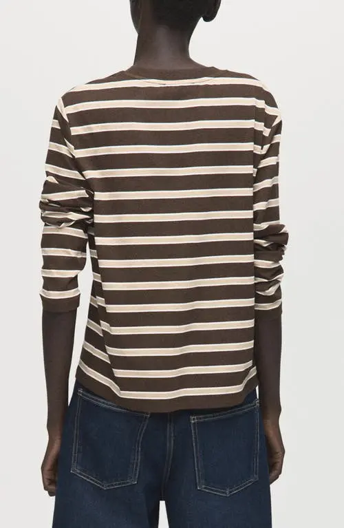 Mango Stripe Long-sleeve T-shirt