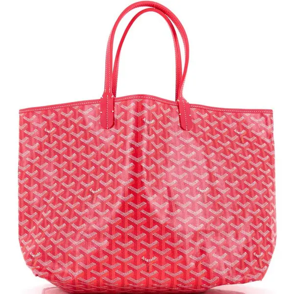 GOYARD Saint Louis Reversible Tote Coated Canvas And Printed Canvas Pm - Red