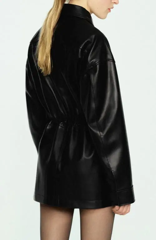Mango Leather Coat