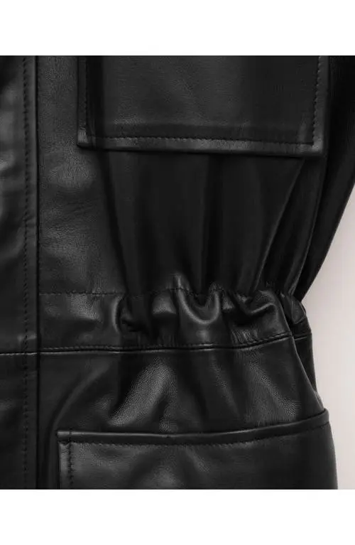 Mango Leather Coat