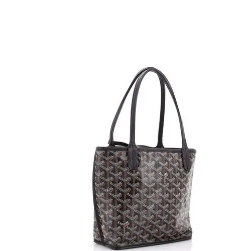 Goyard Anjou Reversible Tote Coated Canvas Mini - Black