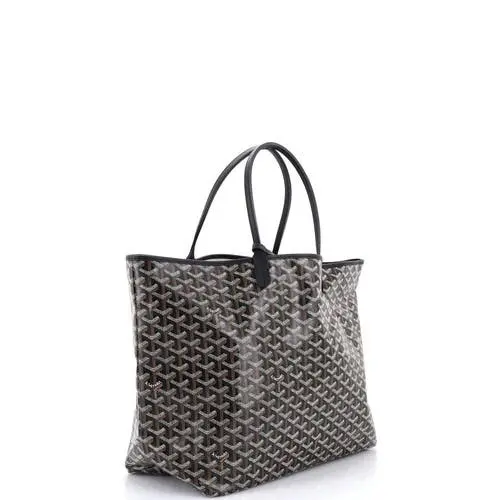 Goyard Saint Louis Gm Tote Coated Canvas - Black