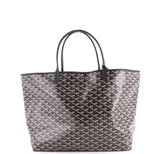 Goyard Saint Louis Tote Coated Canvas Gm - Black