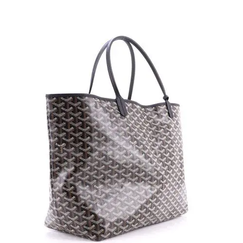 Goyard Saint Louis Tote Coated Canvas Gm - Black