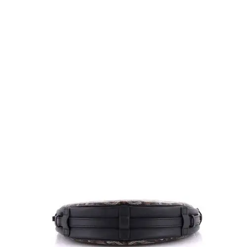 Goyard Hirondelle Shoulder Bag Coated Canvas And Leather - Black