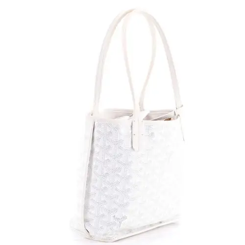 Goyard Anjou Reversible Tote Coated Canvas Mini - White