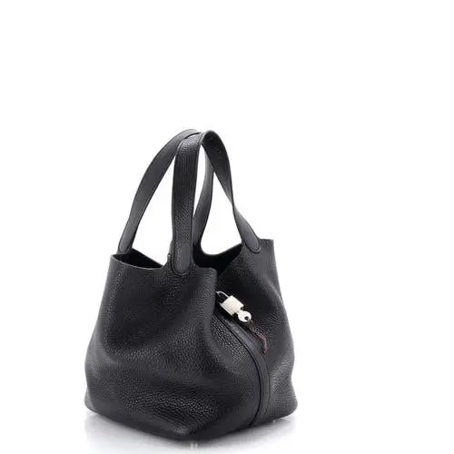 Hermès Picotin Lock Bag Clemence Mm - Black