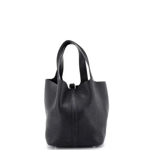 Hermès Picotin Lock Bag Clemence Mm - Noir