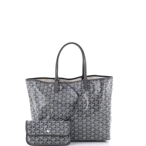 Goyard Saint Louis Pm Tote Coated Canvas - Gray