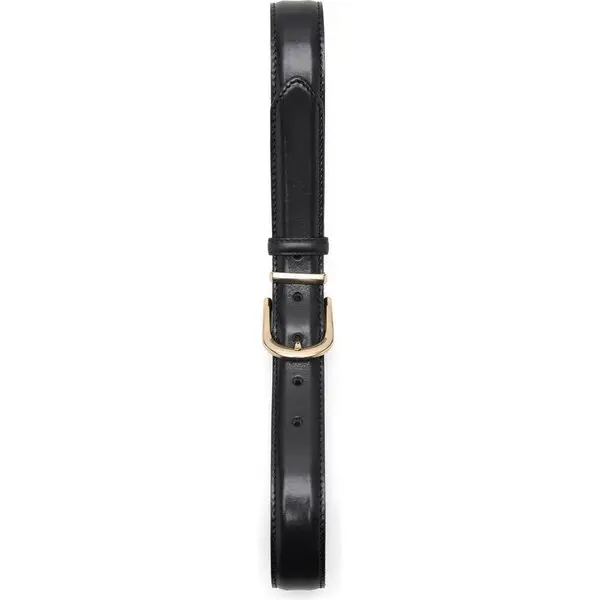 Mango Leather Belt - Black