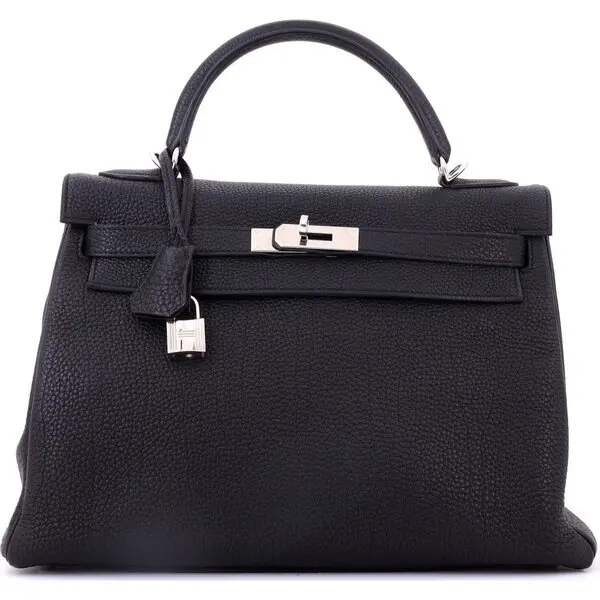 Hermès Kelly Handbag Black Togo 32