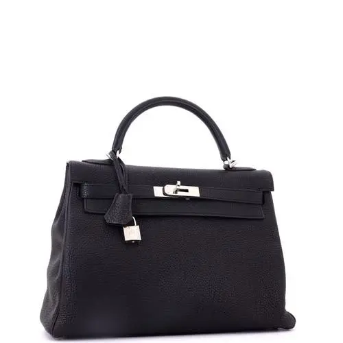 Hermès Kelly Handbag Black Togo 32
