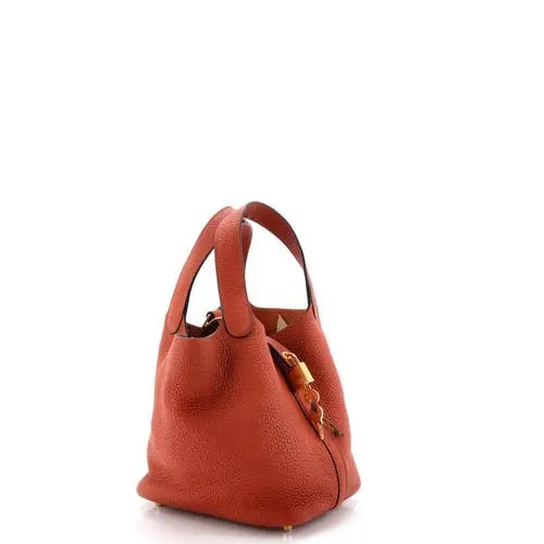 Hermès Picotin Lock Bag Clemence Pm - Brown