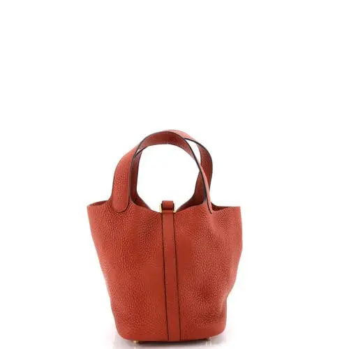 Hermès Picotin Lock Bag Clemence Pm - Cuivre