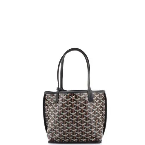 Goyard Anjou Reversible Tote Coated Canvas Mini - Black