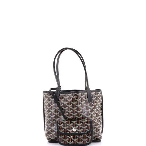 Goyard Anjou Reversible Tote Coated Canvas Mini - Black