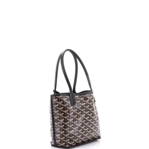 Goyard Anjou Reversible Tote Coated Canvas Mini - Black