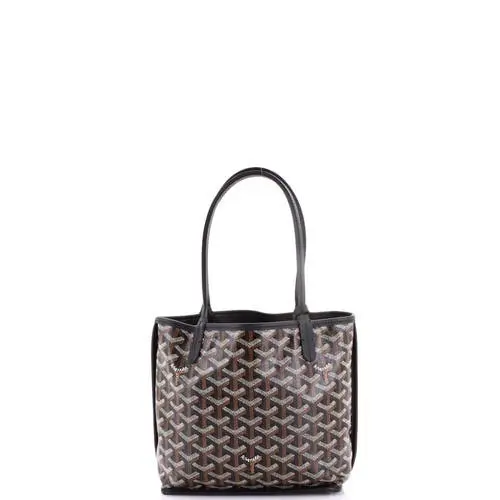 Goyard Anjou Reversible Tote Coated Canvas Mini - Black