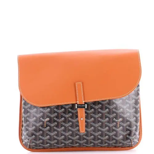 Goyard Coursier Messenger Bag Coated Canvas And Leather - Brown