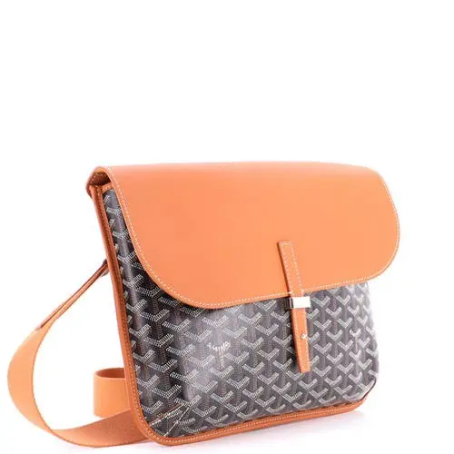 Goyard Coursier Messenger Bag Coated Canvas And Leather - Brown