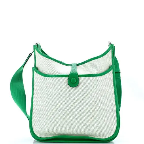 Hermès Evelyne Bag Gen Iii Toile And Leather Pm