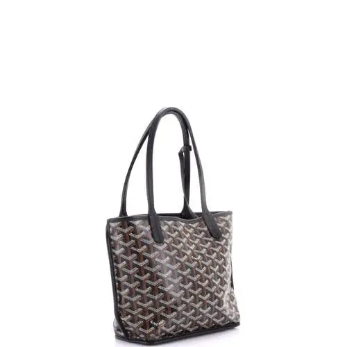 Goyard Anjou Reversible Mini Tote Coated Canvas - Black