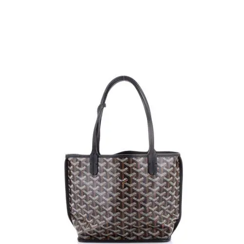 Goyard Anjou Reversible Mini Tote Coated Canvas - Black