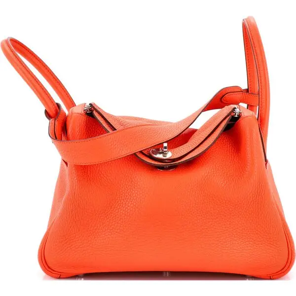 HERMES Lindy Bag Clemence 30 - Orange Poppy