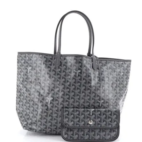 Goyard Saint Louis Tote Coated Canvas Pm - Grey