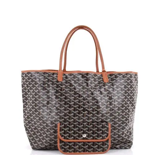 Goyard Saint Louis Tote Coated Canvas Gm - Brown