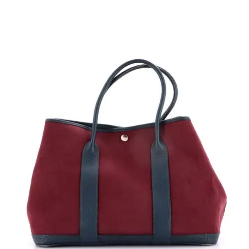 Hermès Garden Party 36 Tote Toile And Leather - Bordeaux
