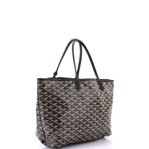 Goyard Saint Louis Tote Coated Canvas Pm - Black