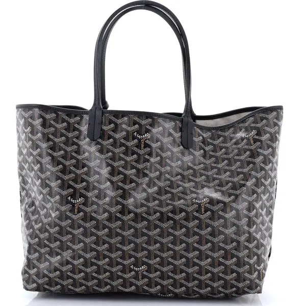 Goyard Saint Louis Pm Tote Coated Canvas - Black