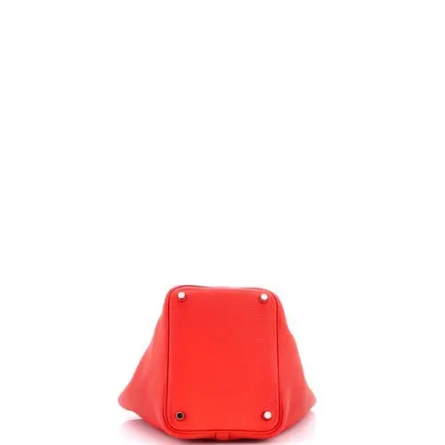 Hermès Picotin Lock Bag Clemence Pm - Rouge Tomate