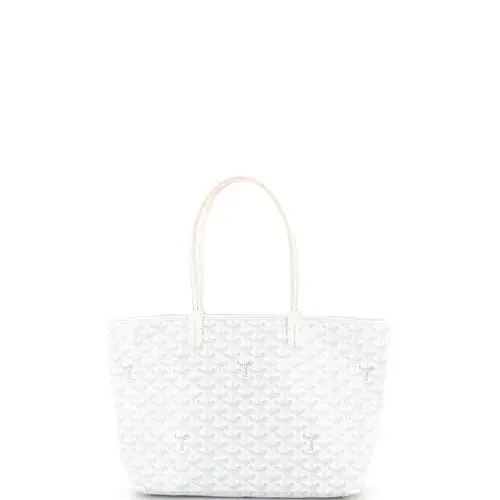 Goyard Artois Tote Coated Canvas Pm - White