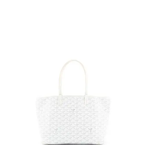 Goyard Artois Tote Coated Canvas Pm - White