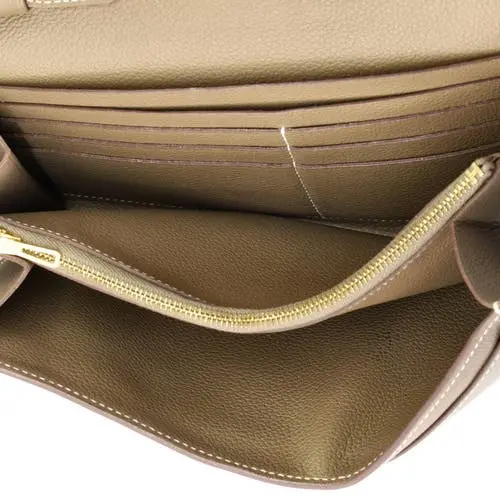 Hermès Constance To Go Wallet Evercolor - Etoupe