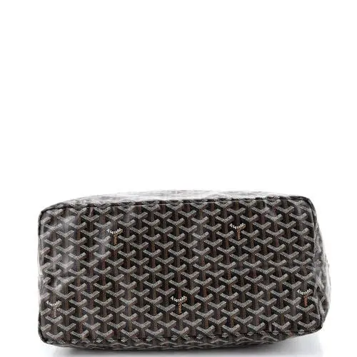 Goyard Saint Louis Tote Coated Canvas Gm - Black