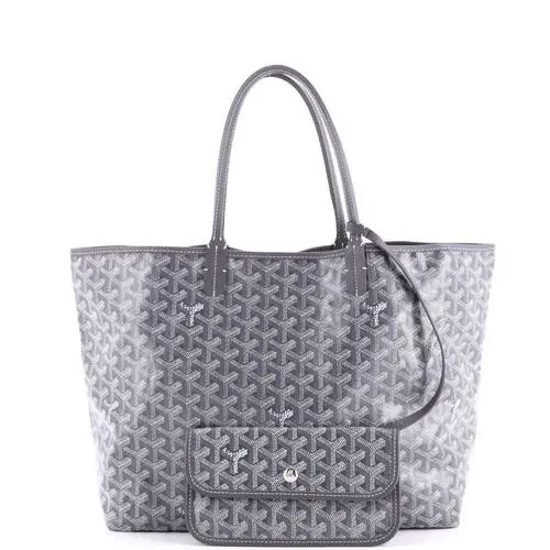 Goyard Saint Louis Tote Coated Canvas Pm - Grey