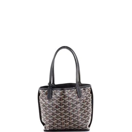 Goyard Anjou Reversible Tote Coated Canvas Mini - Black