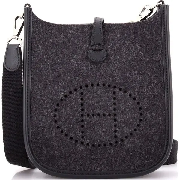 Hermès Evelyne Bag Gen Iii Felt Tpm - Grey