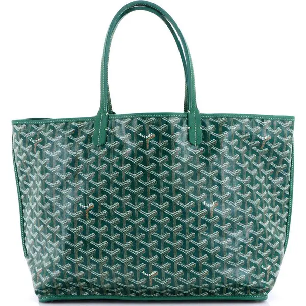 GOYARD Anjou Reversible Tote Coated Canvas Pm - Green