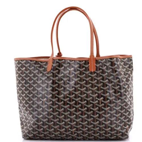 Goyard Saint Louis Pm Tote Coated Canvas - Brown
