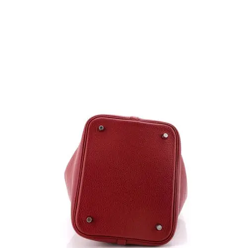 Hermès Picotin Lock Bag Clemence Mm - Rouge Grenat