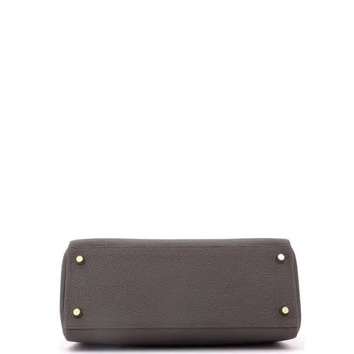 Hermès Kelly Handbag 28 Grey Togo With Gold Hardware - Etain