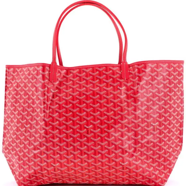 GOYARD Saint Louis Tote Coated Canvas Gm - Red