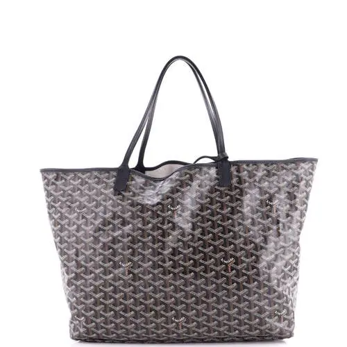 Goyard Saint Louis Tote Coated Canvas Gm - Black