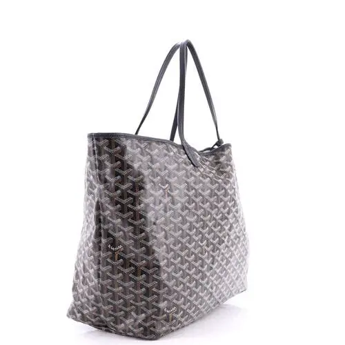 Goyard Saint Louis Tote Coated Canvas Gm - Black